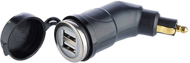 din pistik -> 2xusb 3.3a 12/24v carmotion - Autokaubad24.ee